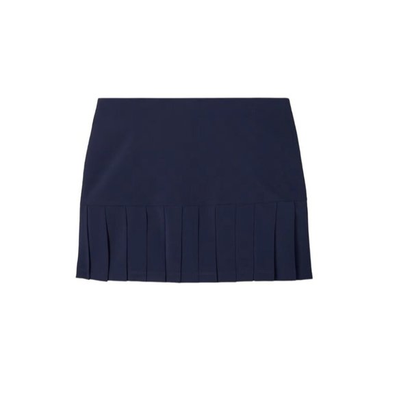 Tory Burch | Skirts | Tory Burch Sport Navy Pleated Hem Tennis Skirt Sz S New | Poshmark